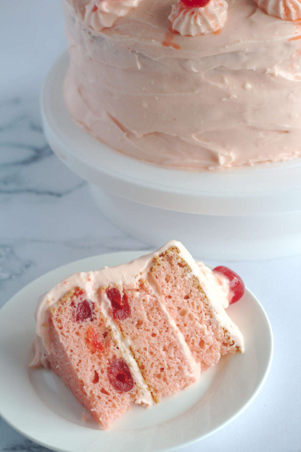 Cherry Layer Cake {with Cherry Cream Cheese Frosting} – Nina Kneads to Bake