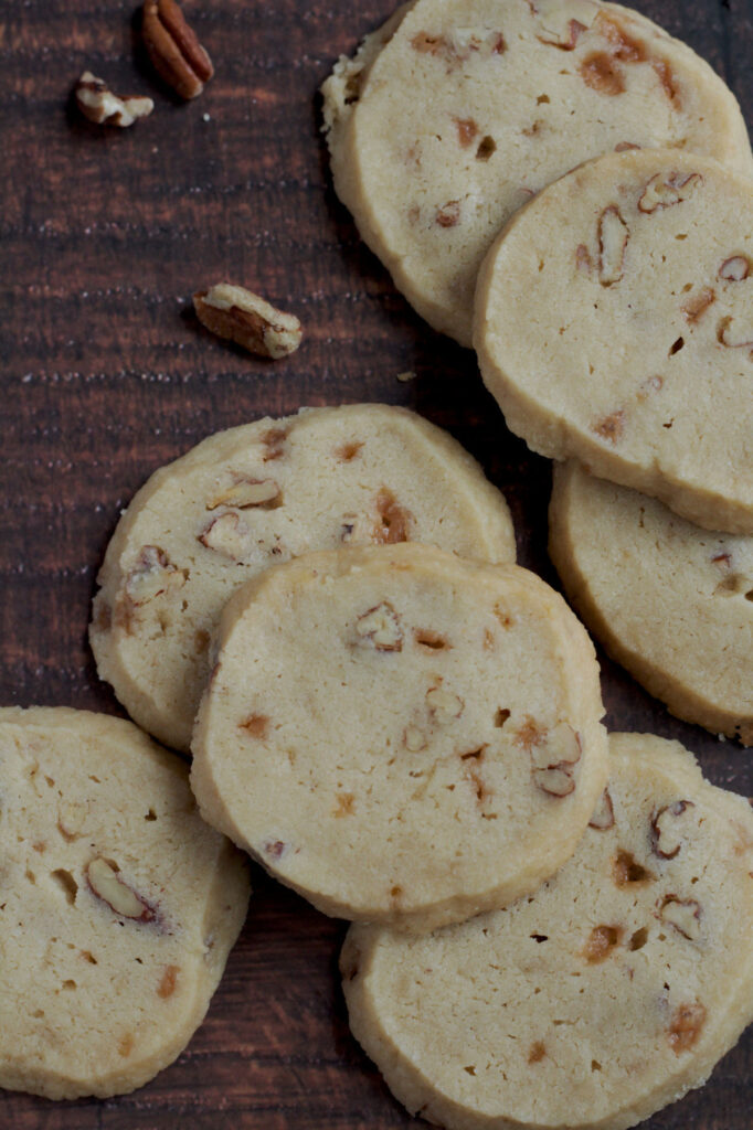 Maple Pecan Shortbread with Toffee Bits – Nina Kneads to Bake